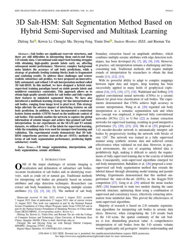 3D Salt HSN | PDF | Image Segmentation | Applied Mathematics