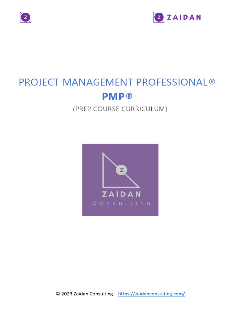 PMP Course Outline.V2 | PDF
