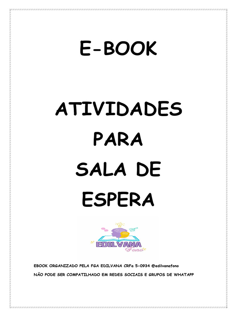 Atividades Educativas para Sala de Espera | PDF