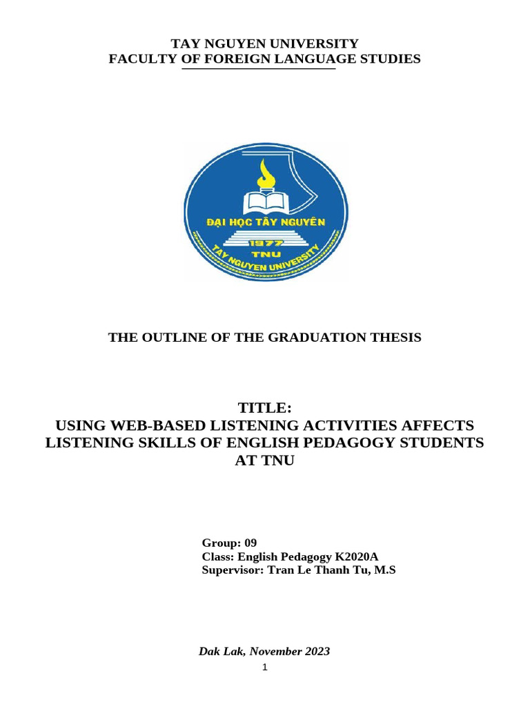 Outline | PDF | Reading Comprehension | Language Education