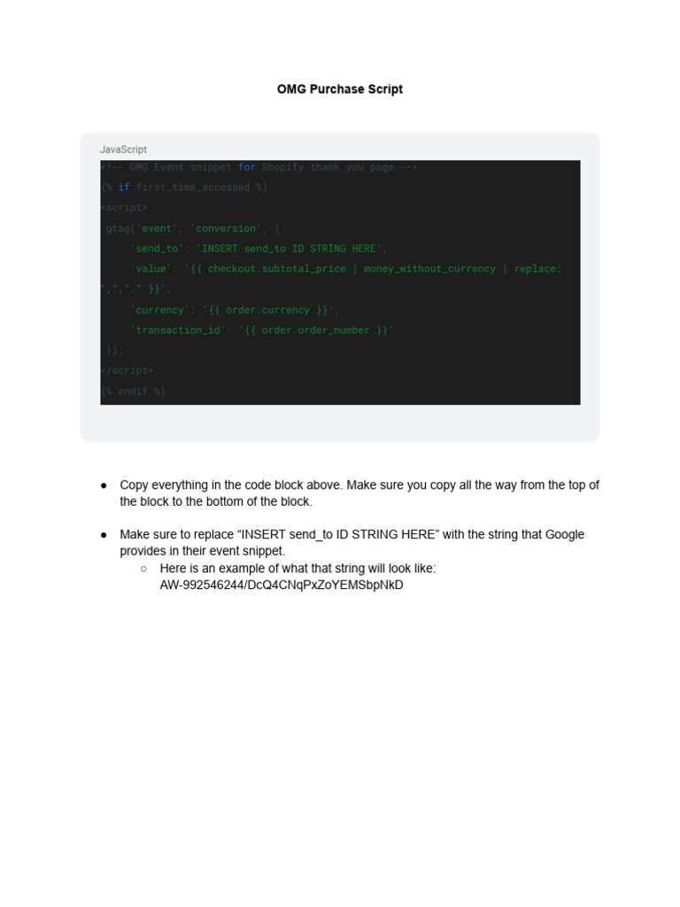 The Extra Google Ads Code That They Offered | PDF
