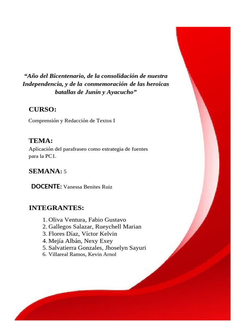 Práctica Calificada 1 (PC1) | PDF | Enseñando | Aprendizaje