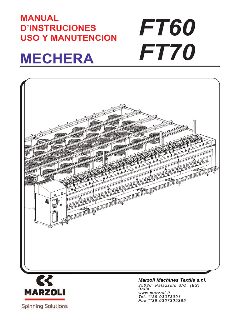 Manual de Uso y Mantenimiento FT60-FT70 | PDF | Seguridad y salud ...