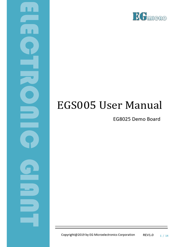 EGS005 UserManual V1 0 20200211 English | PDF | Power Inverter | Mosfet