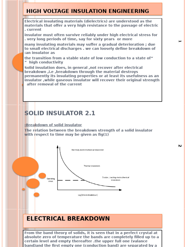 Gaseous Insulation | PDF | Electrical Breakdown | Insulator (Electricity)