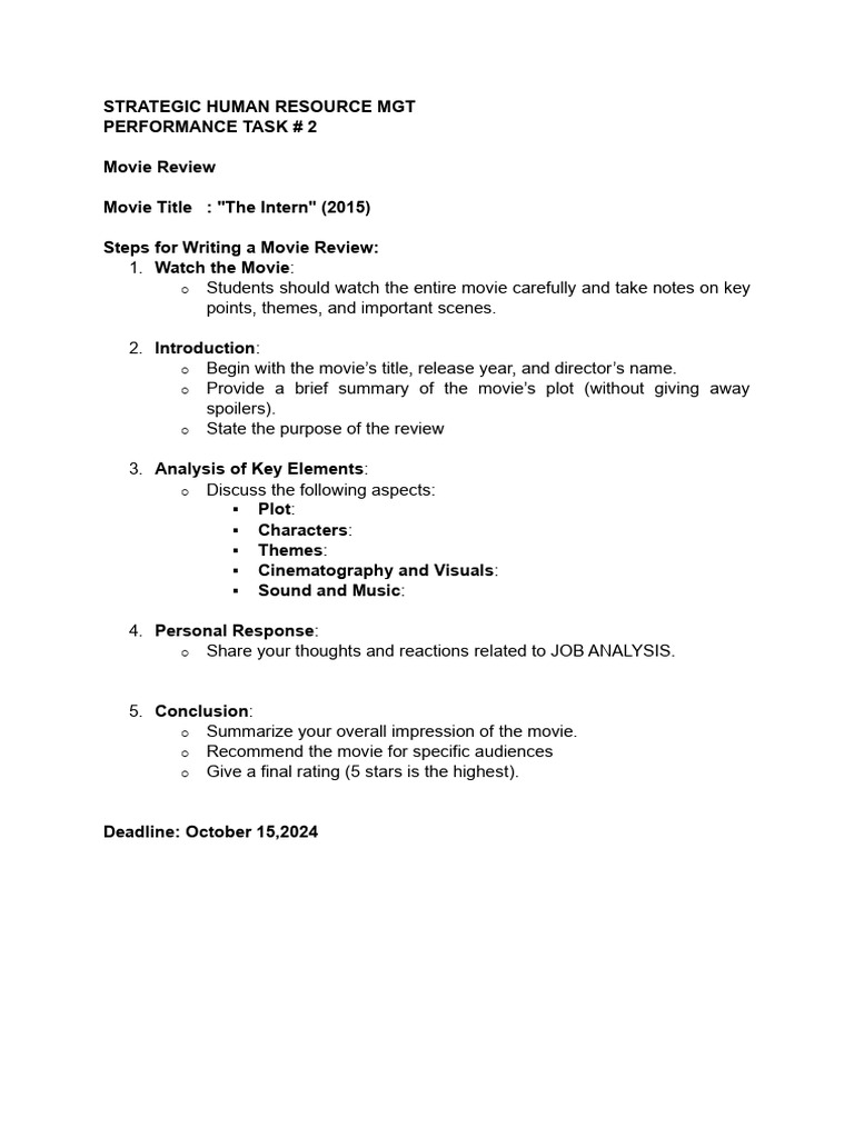 PT2 Strategic Human Resource MGT 1 | PDF