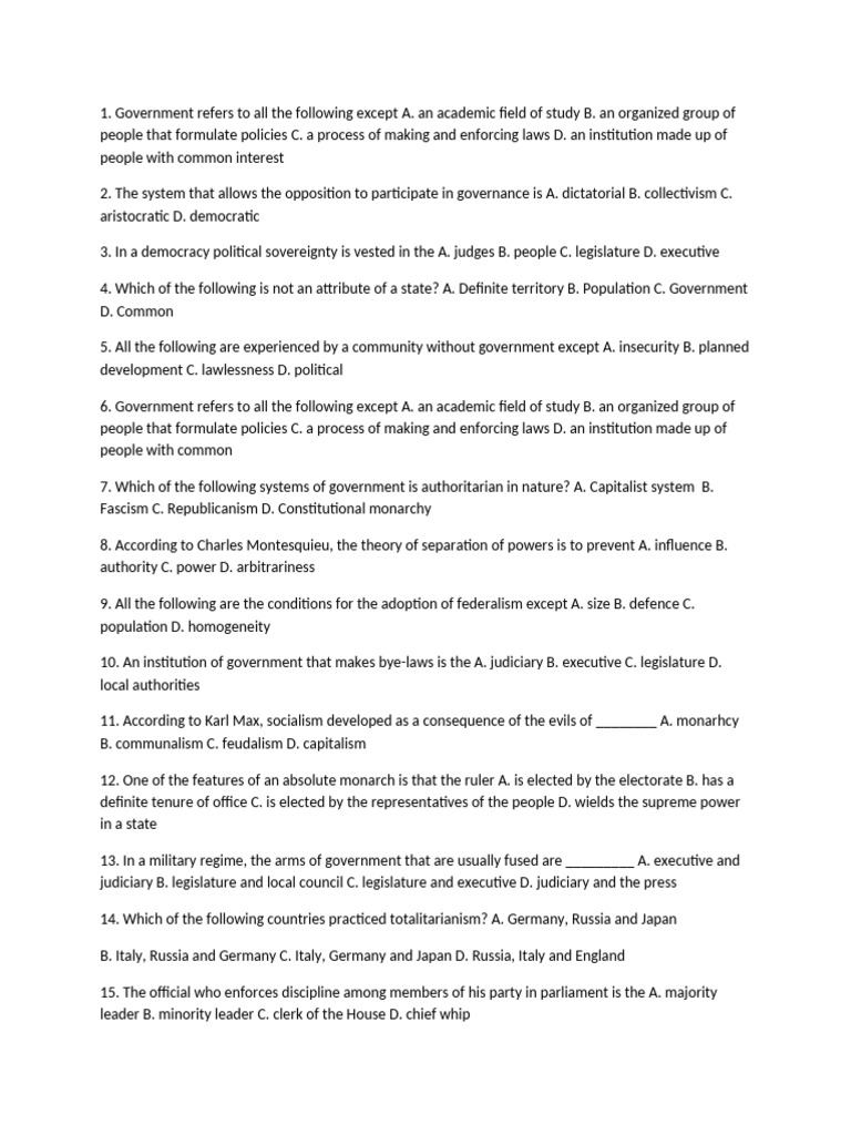 Government Pdf Government Democracy