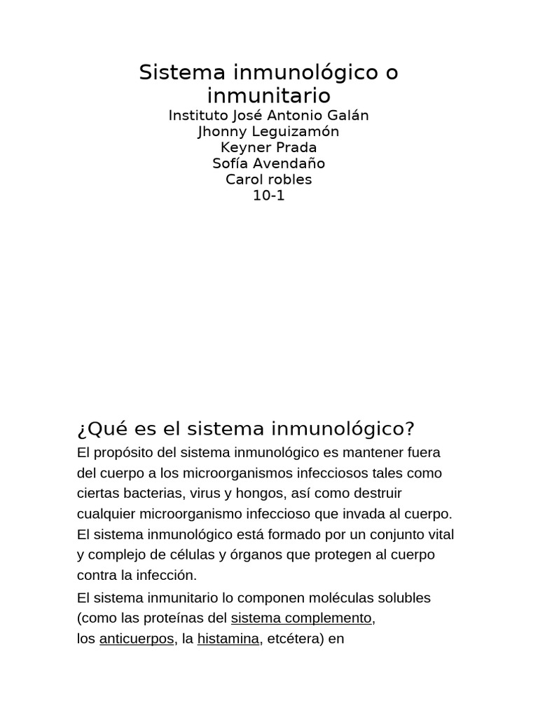 biologia | PDF | Sistema inmune | Sistema inmune innato