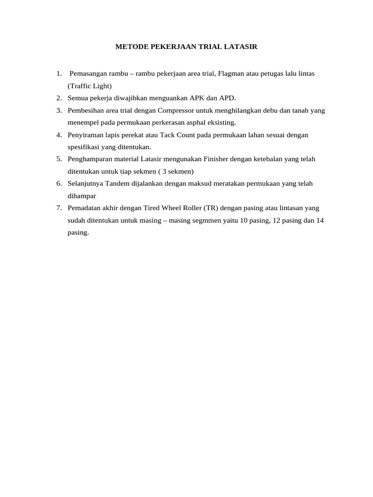 Metode Pekerjaan Slury Seal | PDF