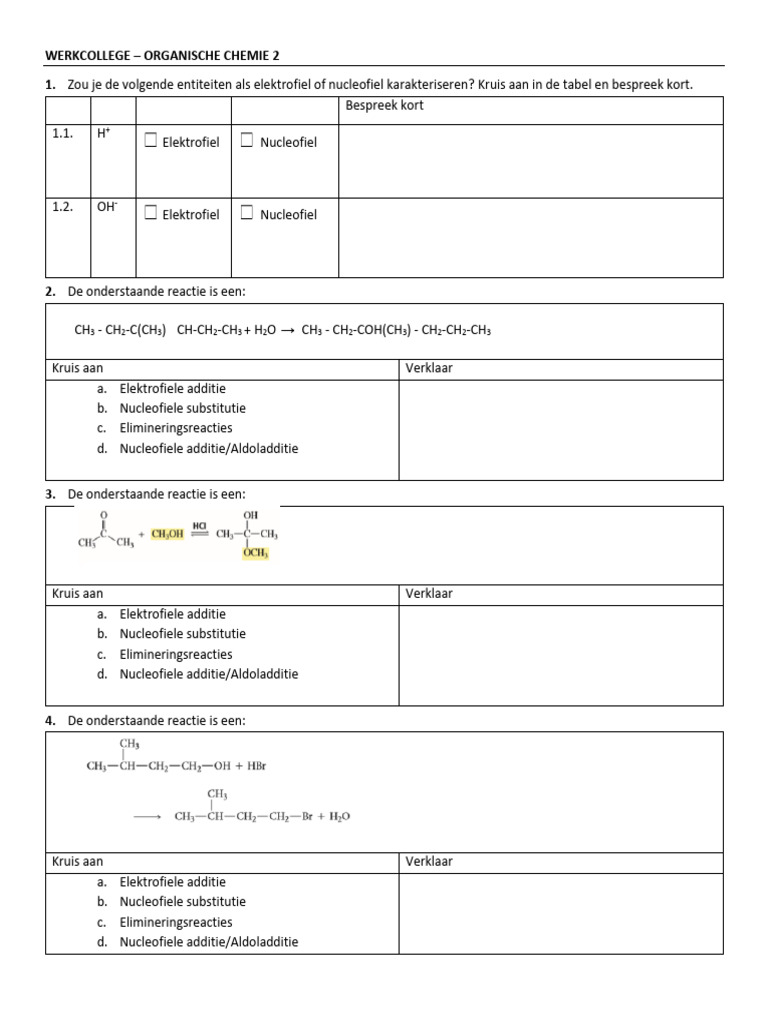 WEC 2 Organische Chemie 2 | PDF