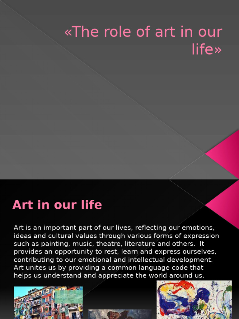 The Role of Art in Our Life | PDF | Art