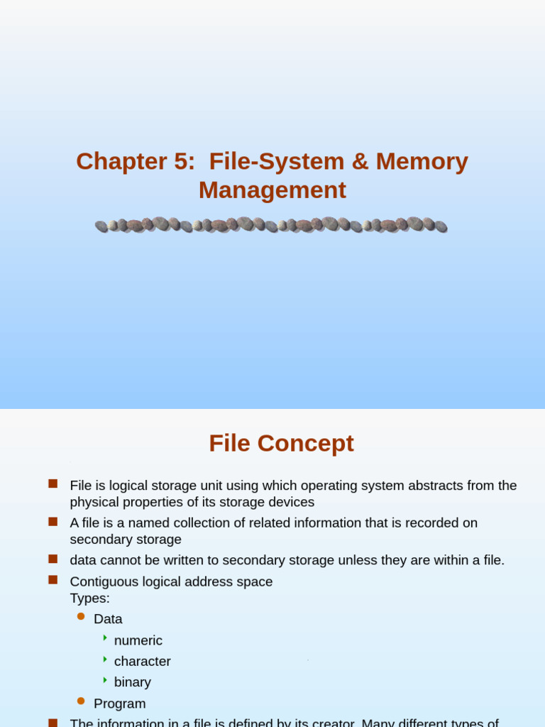 ch5mod | PDF | Computer File | File System