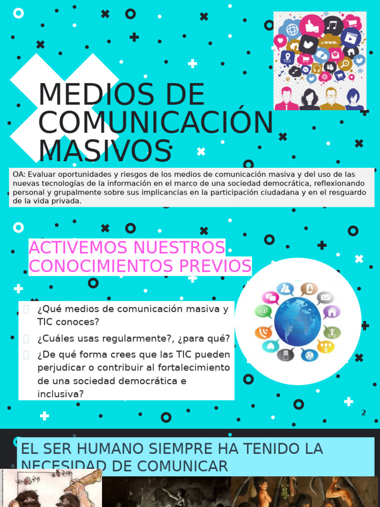Unidad 2 Oa 1 Medios de Comunicación | PDF | Acoso cibernético | Internet