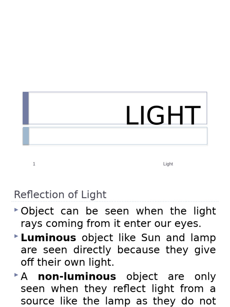 Light (Mirror and Lenes) | PDF | Refraction | Mirror