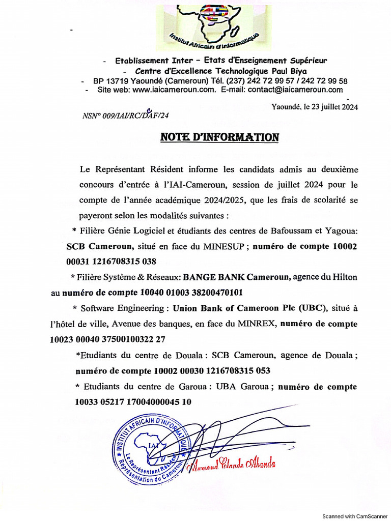 Note information concours 20 Juillet 202 | PDF