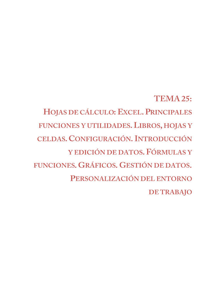 Tema 25 | PDF | Métodos y materiales de enseñanza | Informática