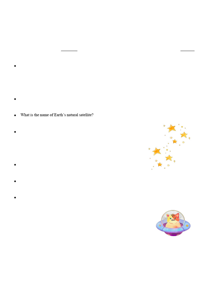 Universe Assessment: Space Knowledge Quiz | PDF | Galaxy | Solar System