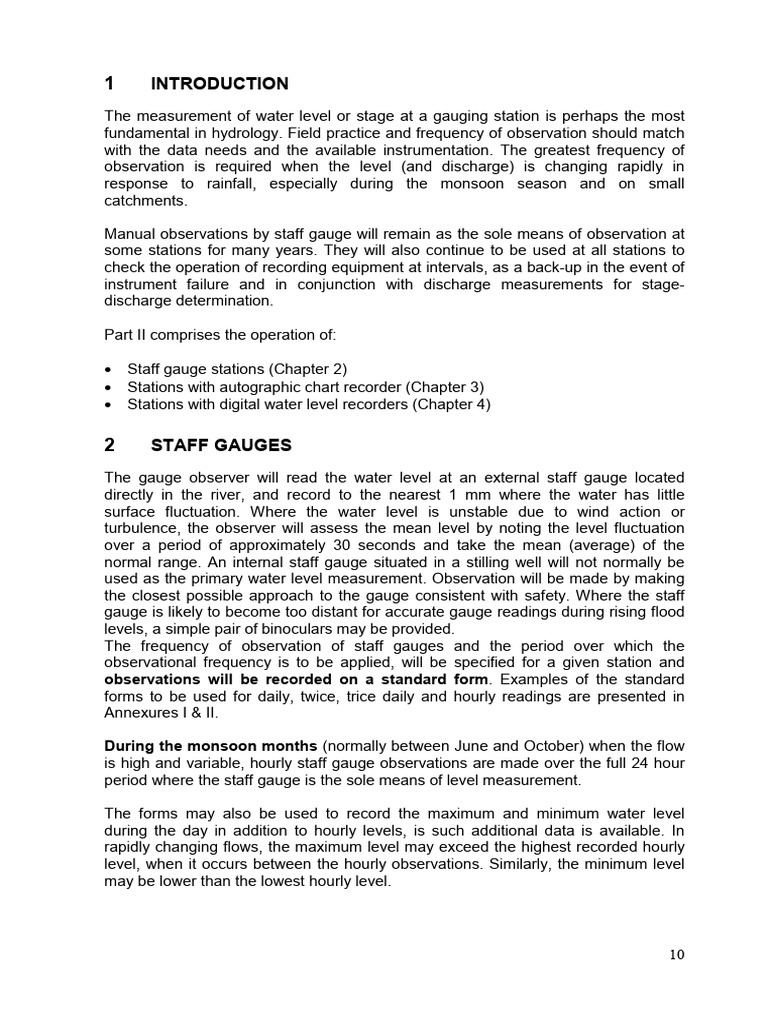 Gauge-And-Discharge-Measurment-Field-Manual - 1 10 | PDF | Discharge ...