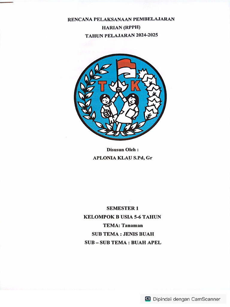 RENCANA PELAKSANAAN PEMBELAJARAN HARIAN APLONIA KLAU Fix | PDF