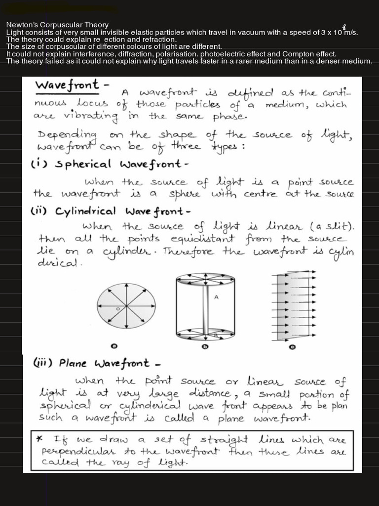 Wave Optics Part 1 - Annotated | PDF