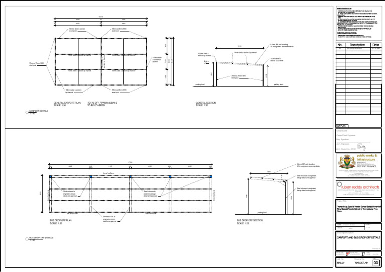 TSNS - Det - 10 Carport and Bus Drop Off Detail Rev 00 | PDF | Design ...