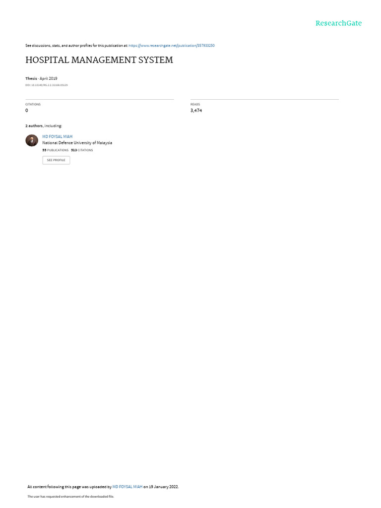 HOSPITALMANAGEMENTSYSTEM | PDF | Php | Records Management
