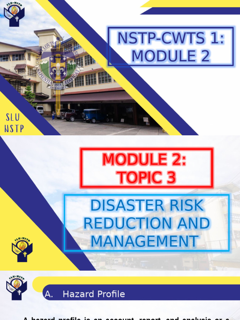 NSTP-CWTS-1_MODULE-2_TOPIC-3-DISASTER-RISK-REDUCTION-MANAGEMENT-1 | PDF | Natural Disasters ...
