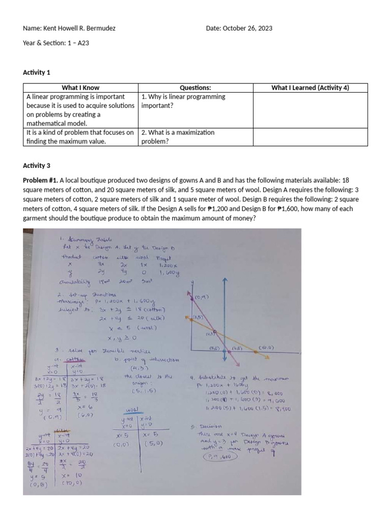 BSN A23 MAT SAS 21 | PDF | Linear Programming | Theoretical Computer Science