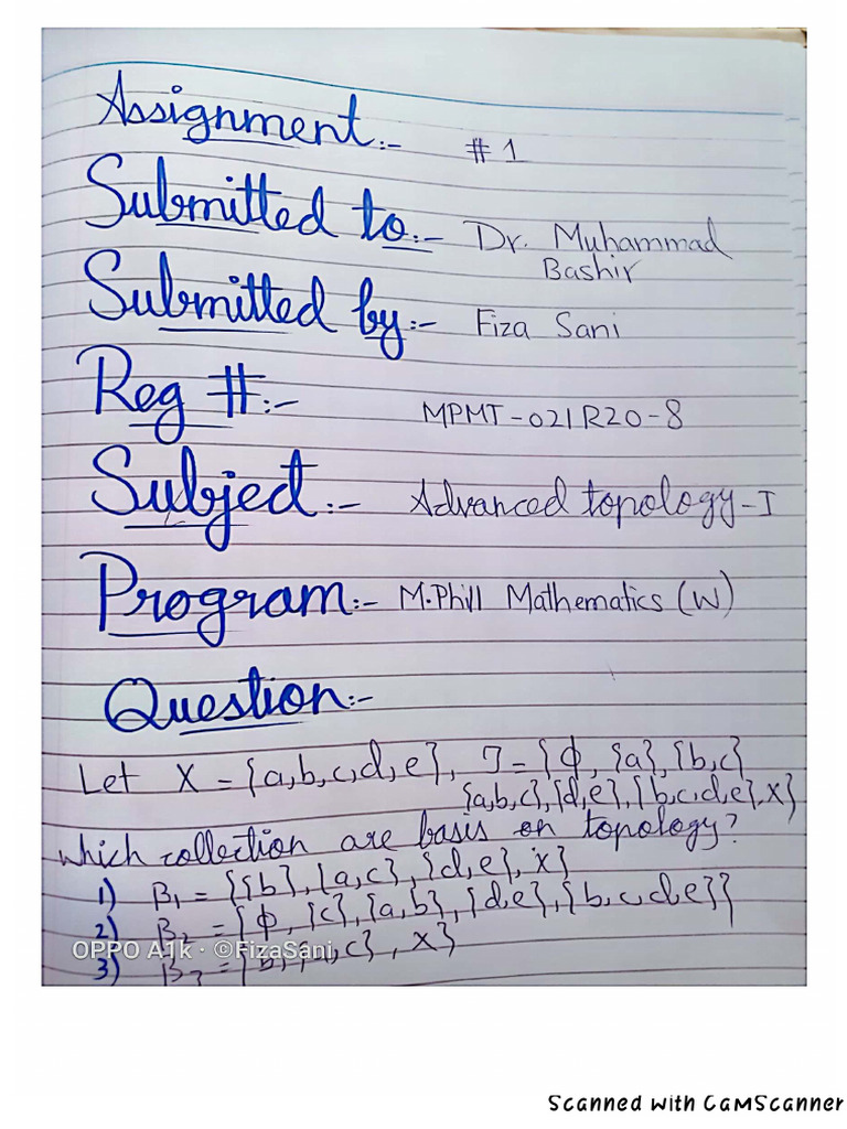 Advanced Topology by Fiza | PDF