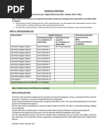 Financial Bid Template | PDF