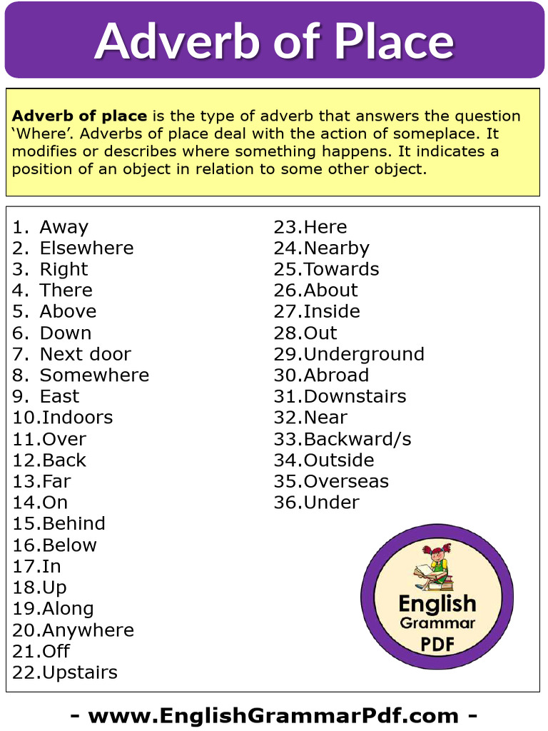 Adverbs Place | PDF