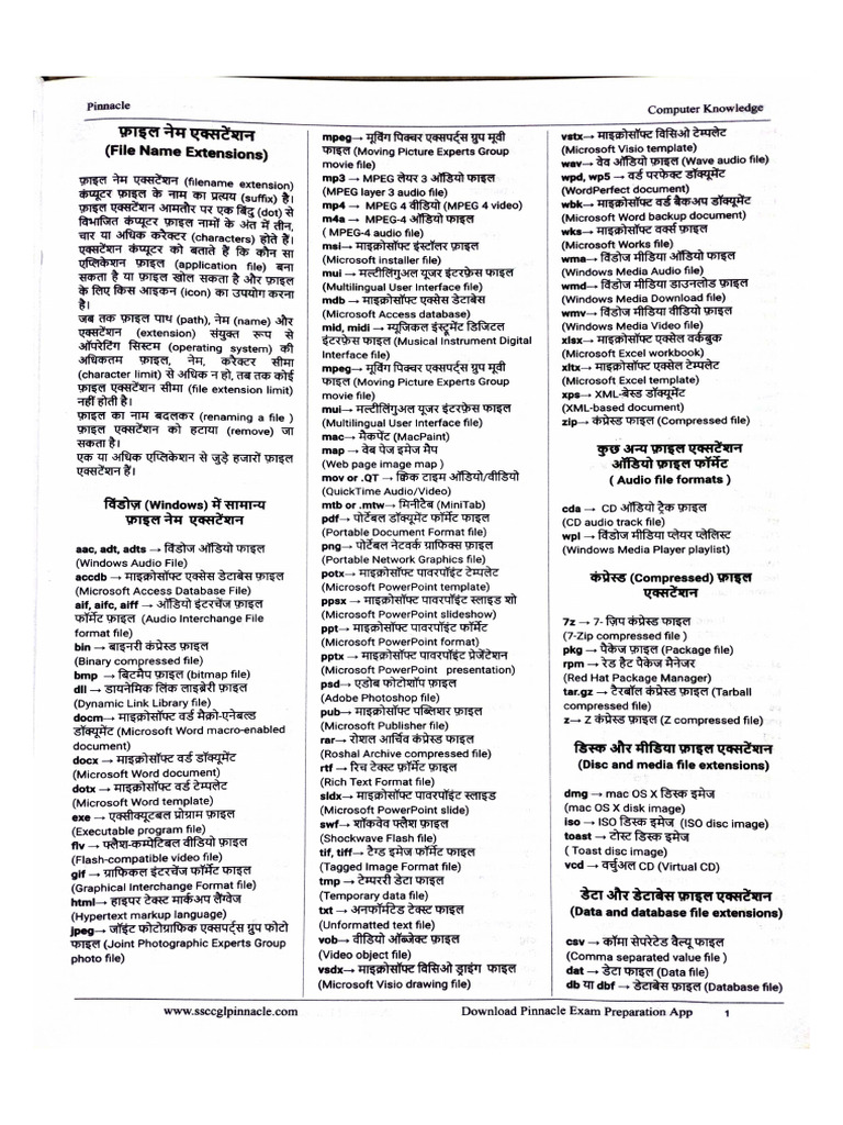 Computer-1 File Name and Extension | PDF