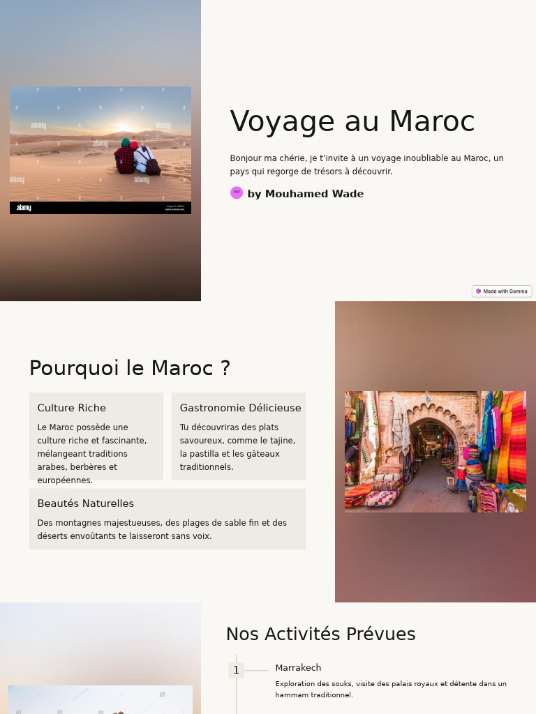 Voyage Au Maroc | PDF | Maroc