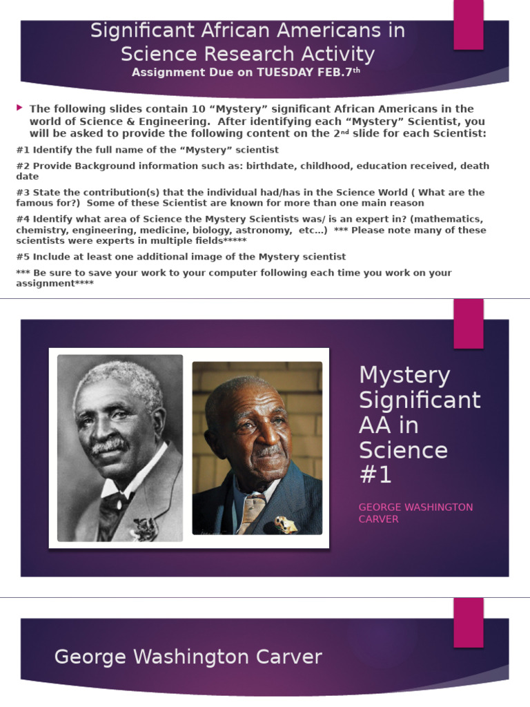 Jonah Soriano - Significant African Americans in Science Research ...