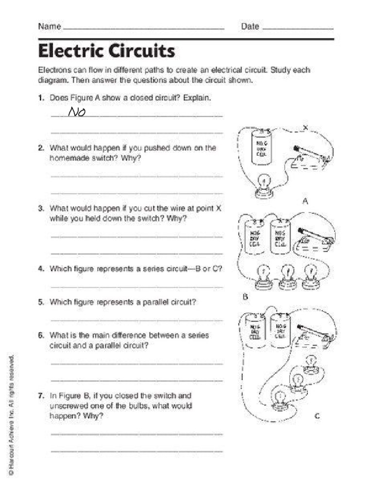 Alishar Griffin - Electric Circuits Worksheets With Answers.jpg | PDF