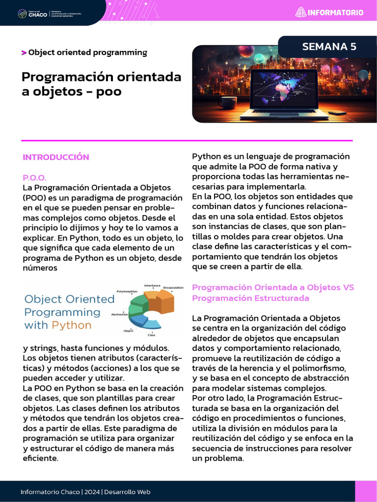 Material Complementario - POO | PDF | Objeto (informática) | Programación orientada a objetos
