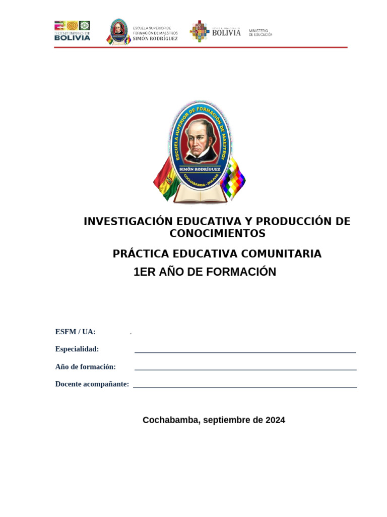 00 Caratula 2do Año de Formación | PDF | Ciencias sociales