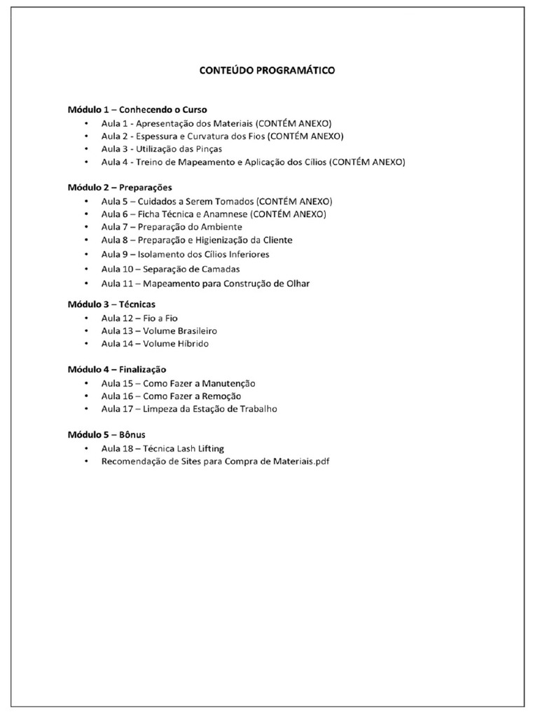 Conteúdo Programático | PDF