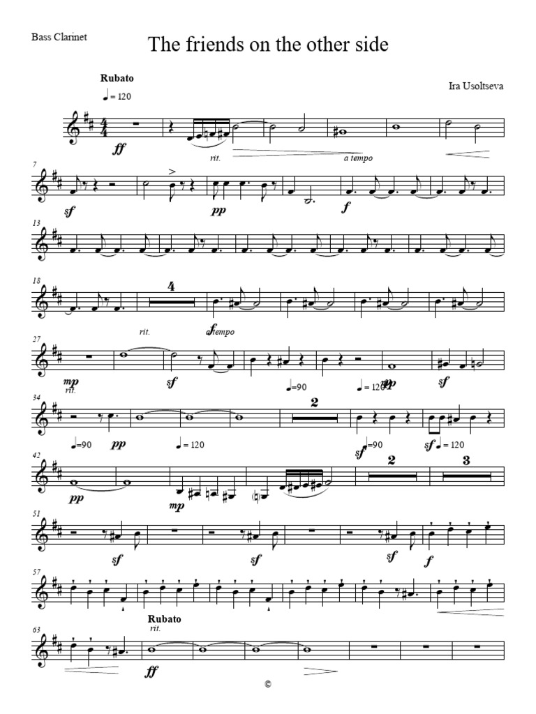 Friends on the other side - Bass Clarinet | PDF