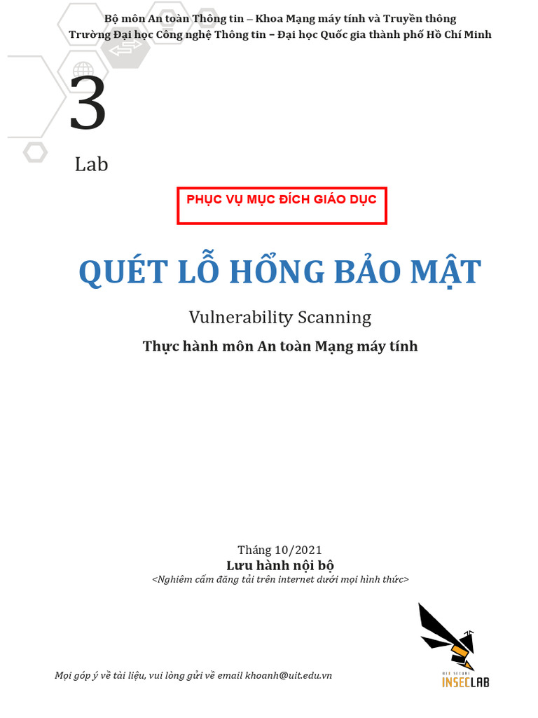 Lab 3 - Vulnerability Scanning | PDF