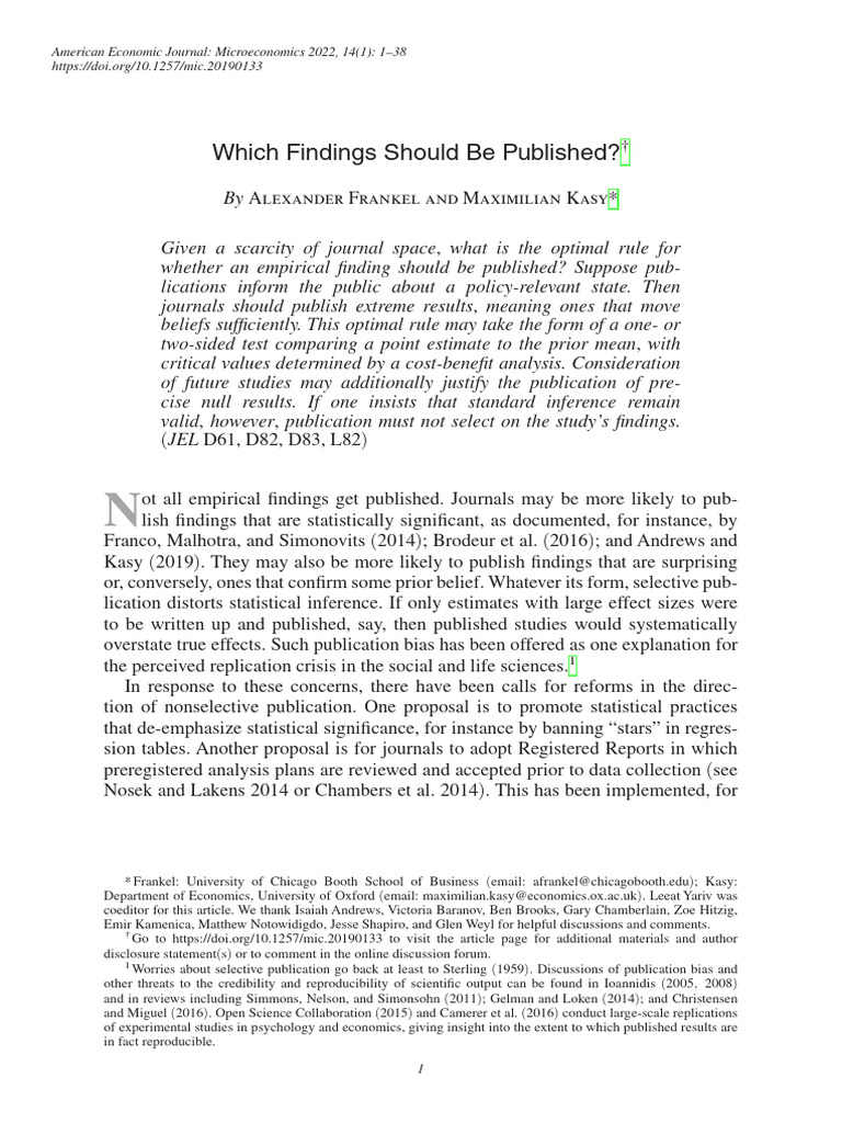 findings | PDF | Bias Of An Estimator | Statistical Inference