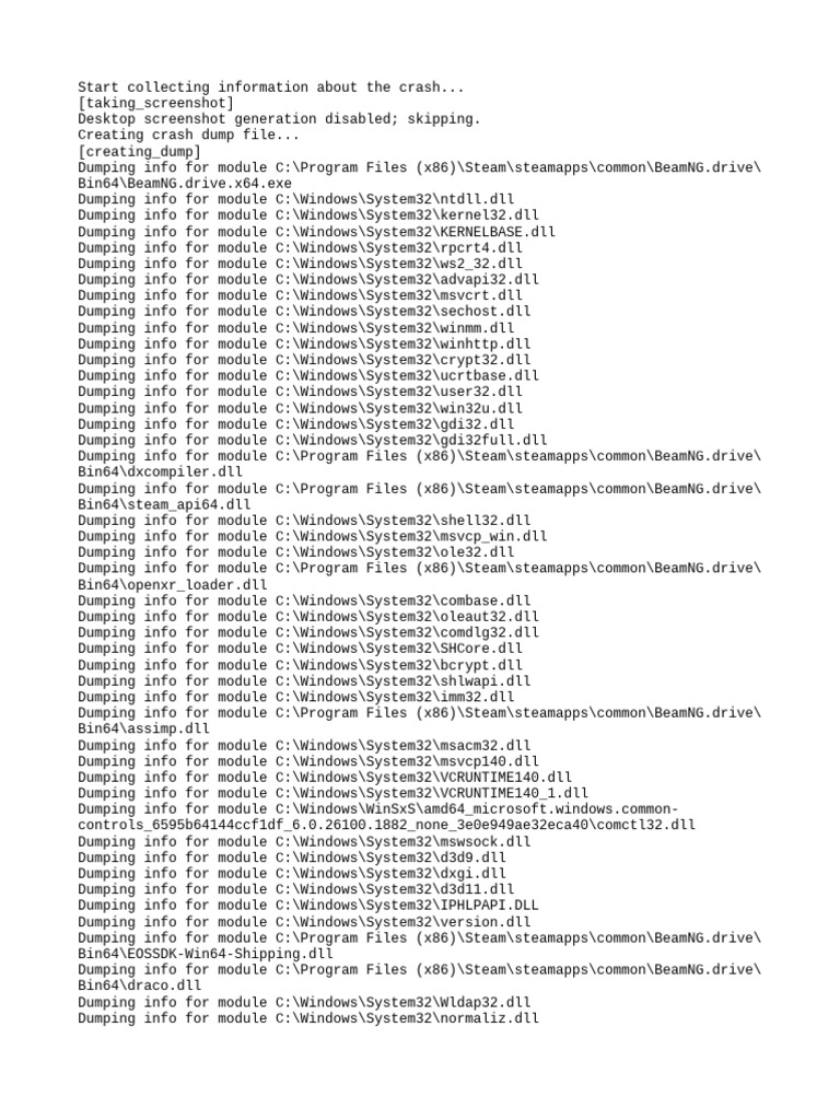 CrashRpt-Log-20241013-011524-{a4e2c695-6f4b-4ea3-a229-bc962317c5db} | PDF | Computer Science ...