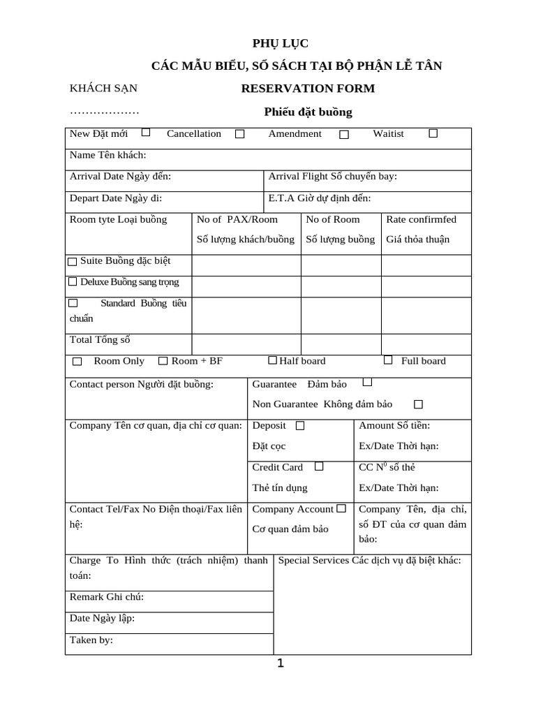 Front Office Form | PDF