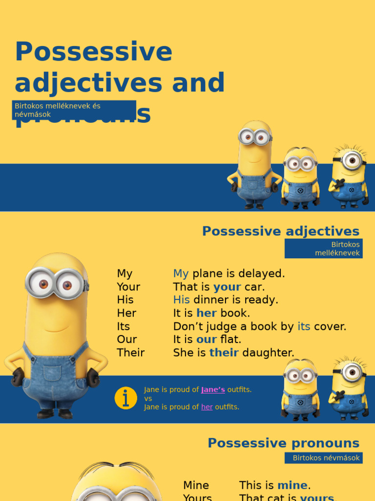 Personal Pronouns and Possessives | PDF