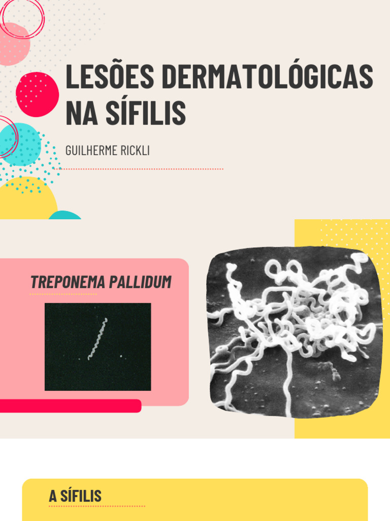 Lesões Dermatológicas na Sífilis | PDF | Epidemiologia | Doenças e ...