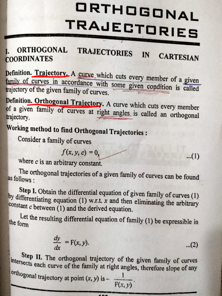 Orthogonal Trajectories | PDF | Euclidean Geometry | Mathematics