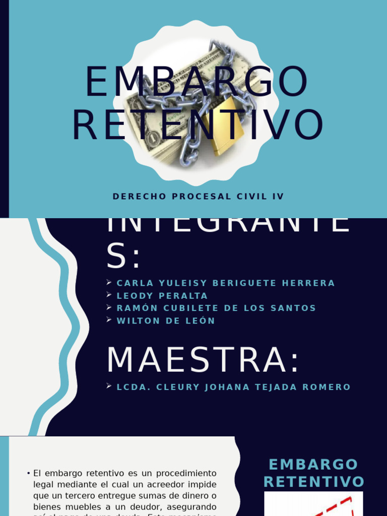 Embargo Retentivo - dpc.IV | PDF | Pagos | Ley Pública