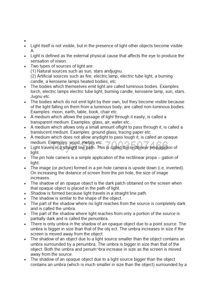 Light | PDF | Shadow | Eclipse