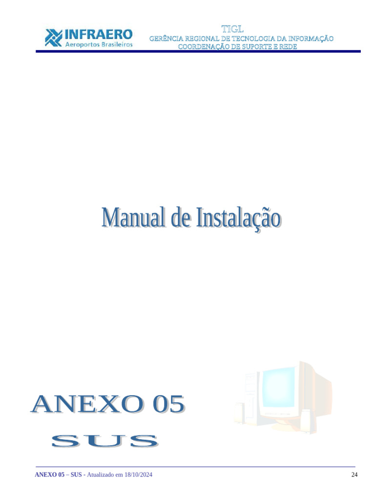 ANEXO 05 - Manual de Instalação - Sus | PDF