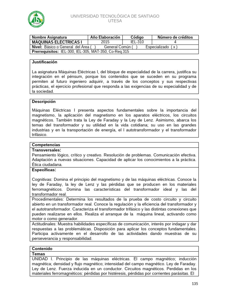 Iel-310 | PDF | Transformador | Generador eléctrico